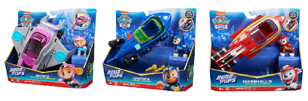 Paw Patrol Aqua vozidla s figurkou | Nejbaby.cz