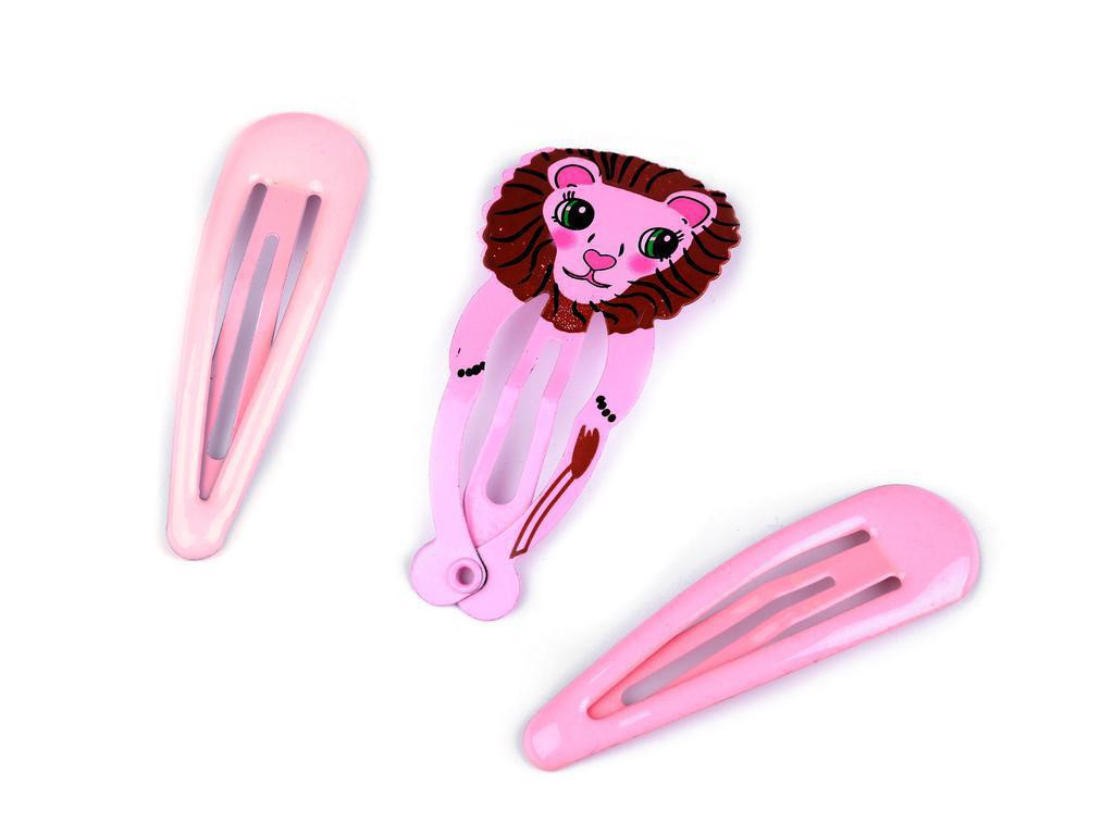 Sponka do vlasů pukačka 3 ks Lev | Nejbaby.cz