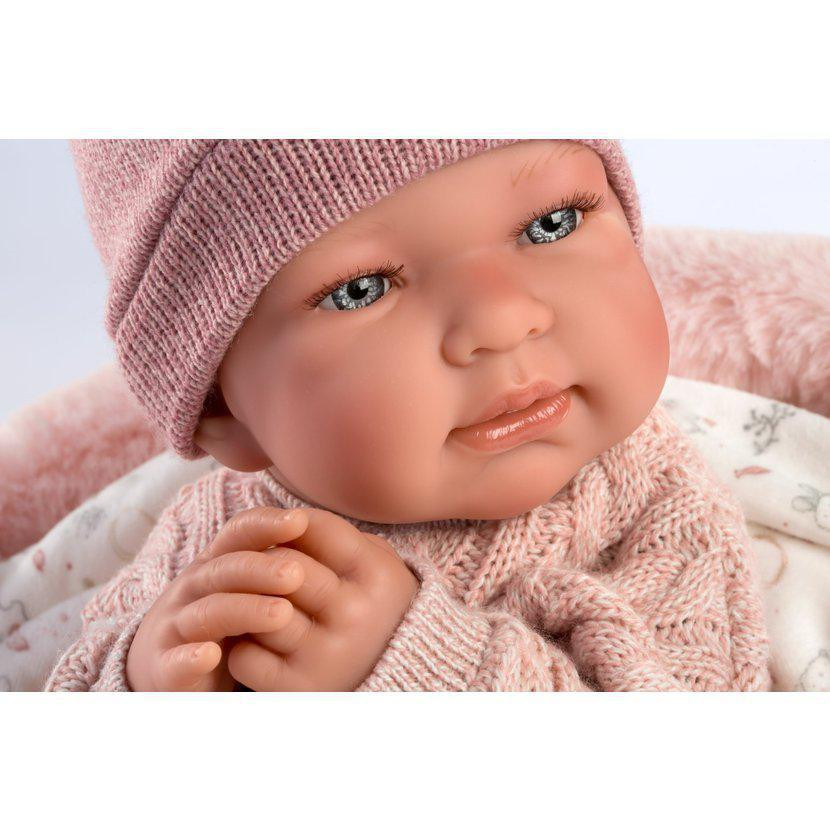 New Born holčička 84334 Llorens - realistická panenka miminko - 43 cn ...