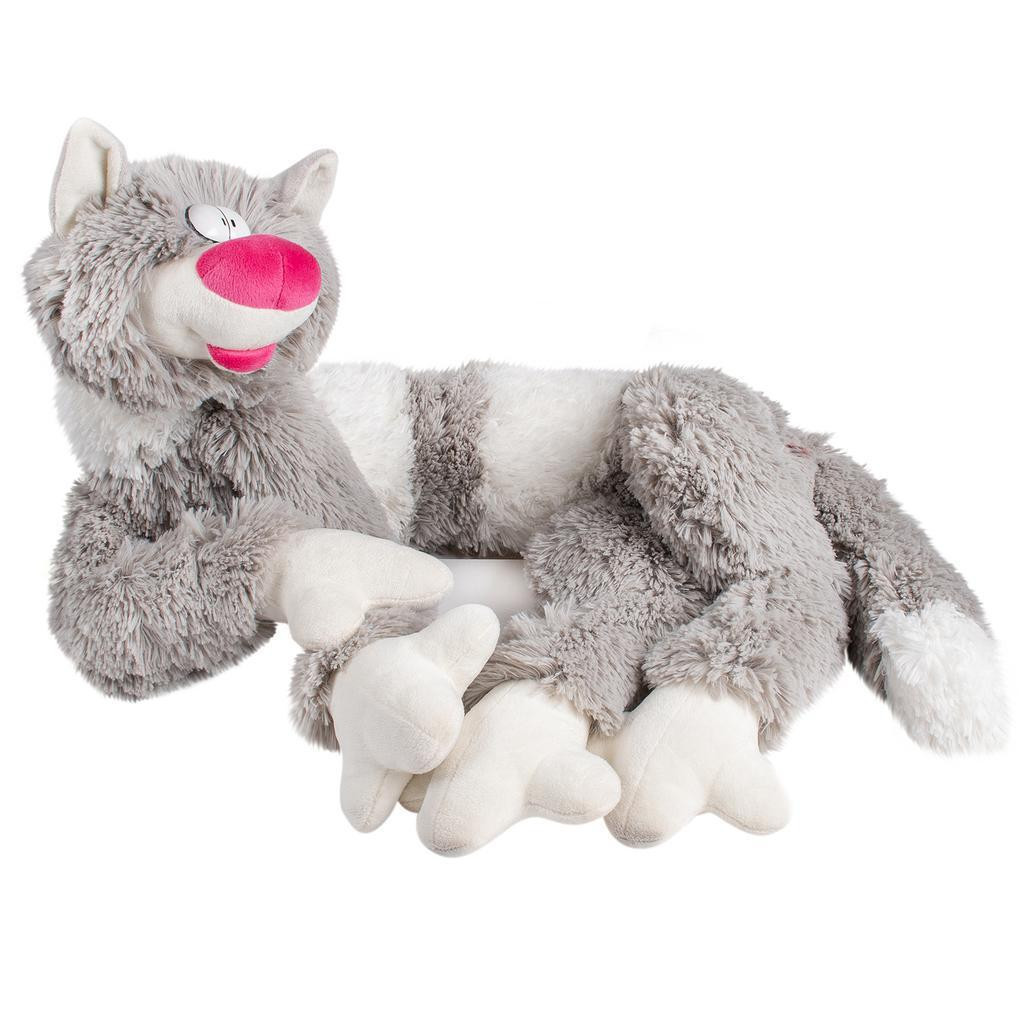 Kočka plyšová protažená 100 cm | Nejbaby.cz