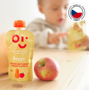 BIO Máslová dýně a jablka (120 g) 12 ks Beggs | Nejbaby.cz