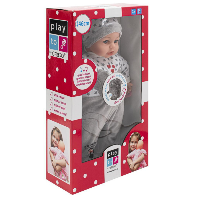 Česky mluvící a zpívající dětská panenka PlayTo Lola 46 cm | Nejbaby.cz