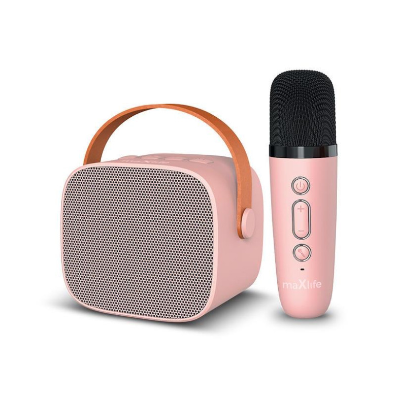 Bluetooth karaoke set MXKS-100 Maxlife Růžový | Nejbaby.cz